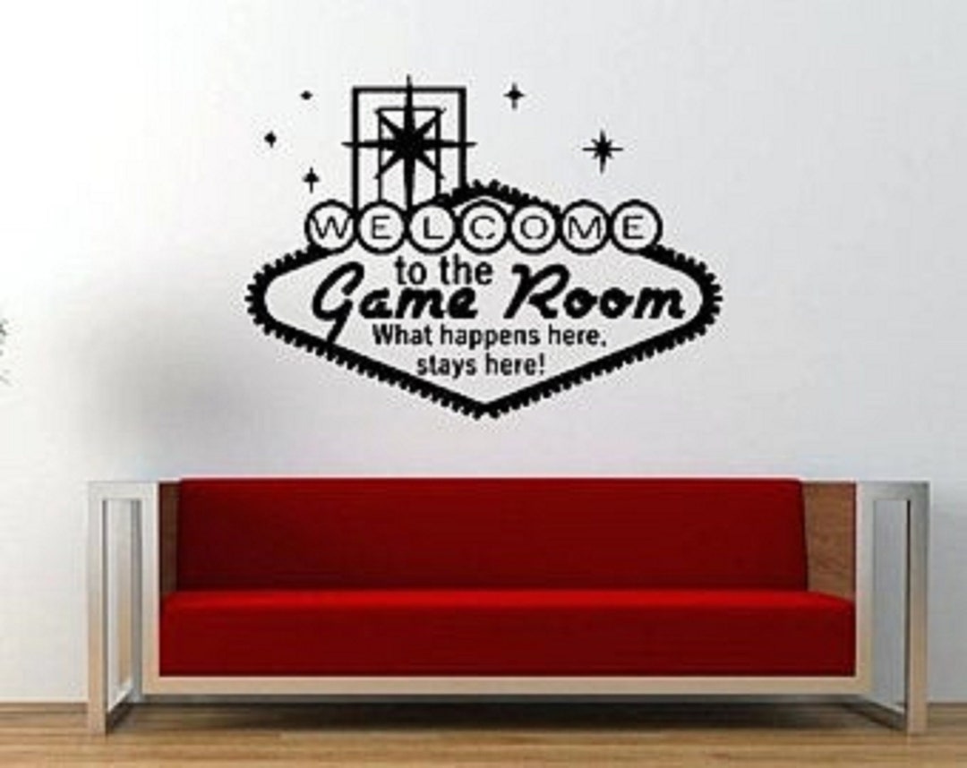 Game Room Decal / Gamer Decal / Game Room Decor / Las Vegas - Etsy