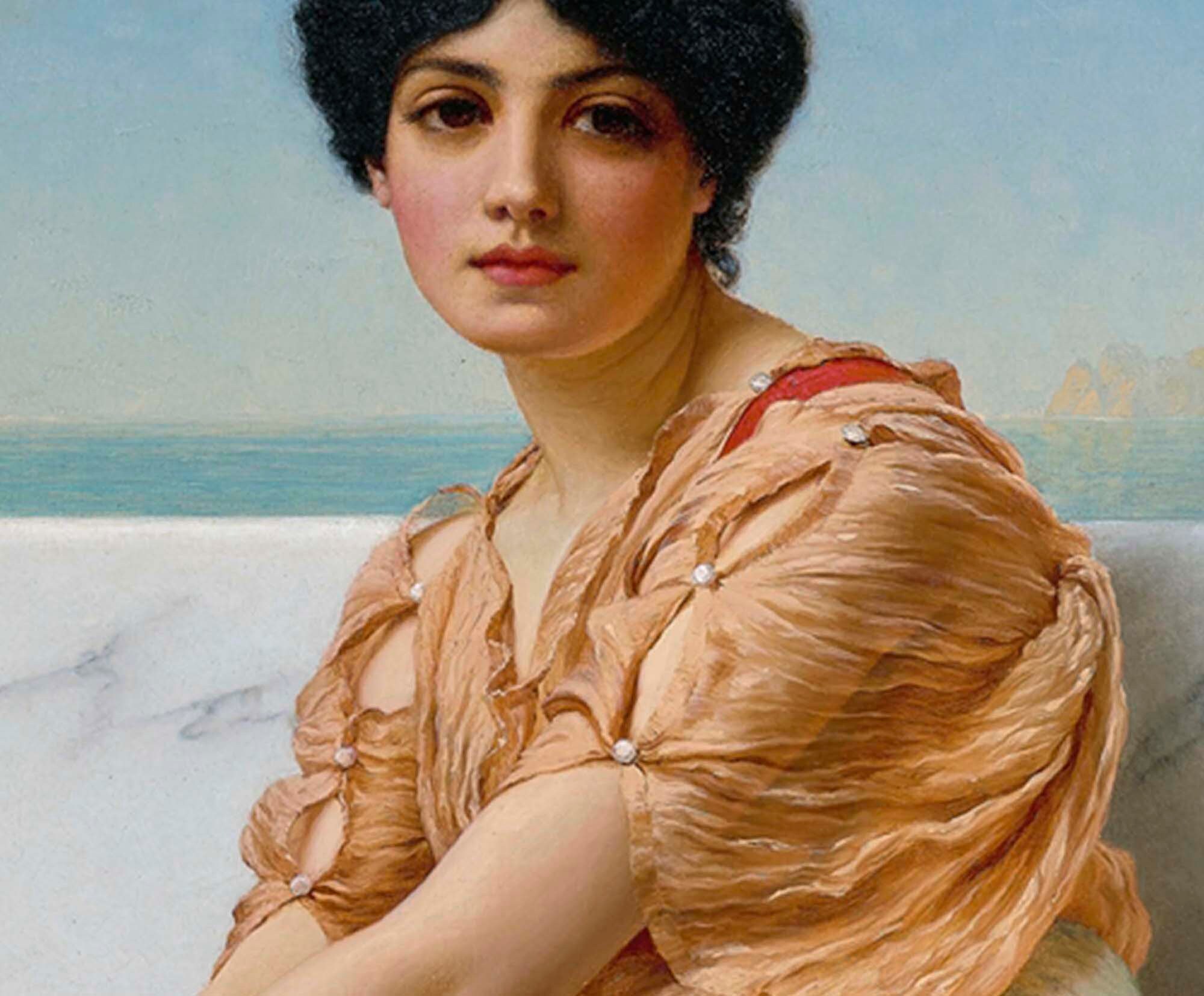 Young Roman Woman Portrait Painting | High Resolution Printable ...