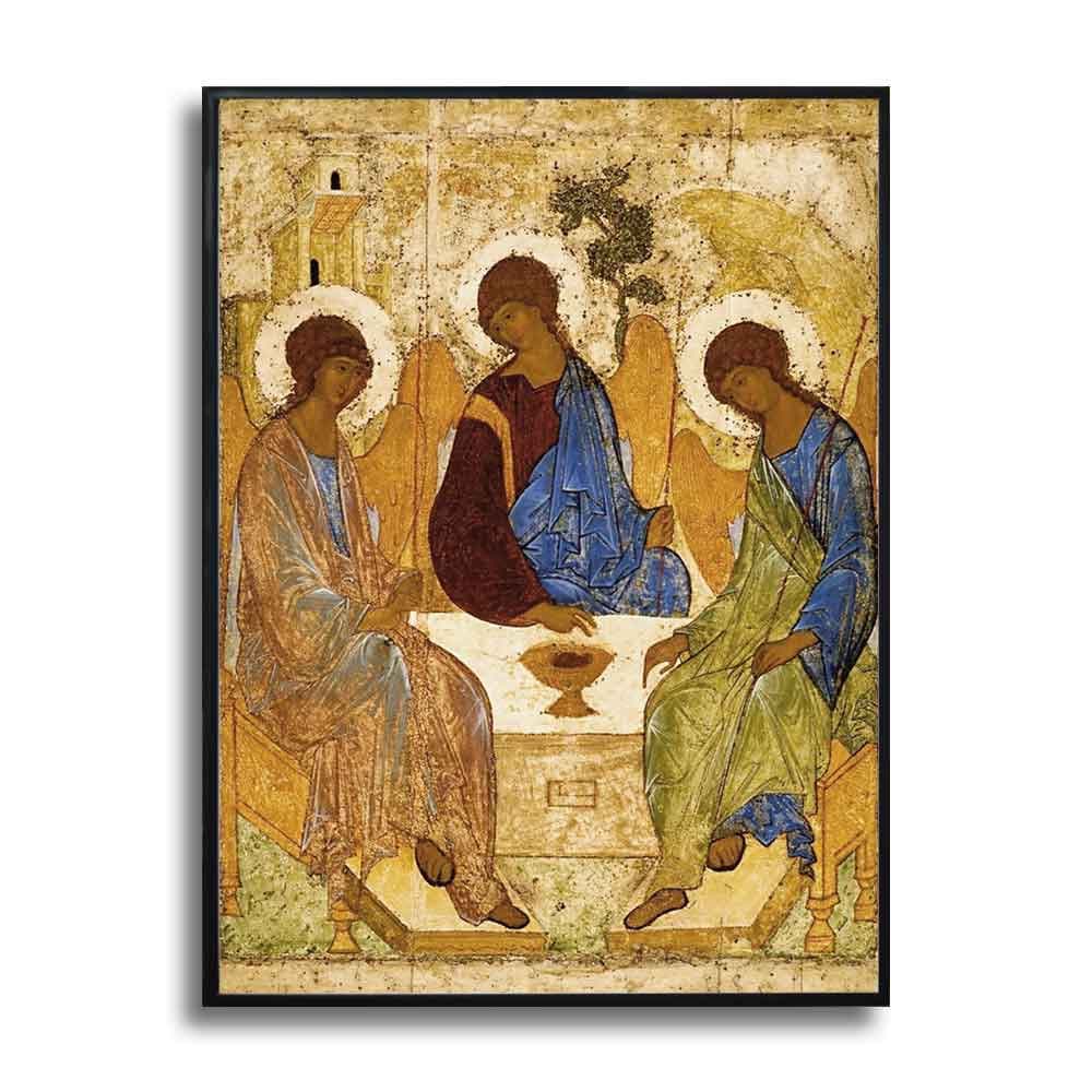 Andrei Rublev the Holy Trinity Reproduction Canvas or Poster Painting ...