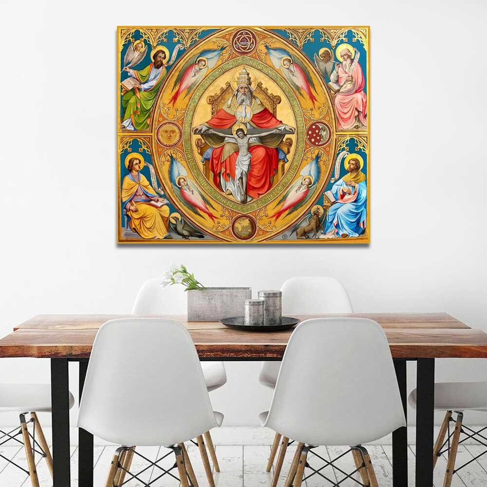 Father Son Holy Spirit - Throne of Grace - Holy Trinity - Canvas ...