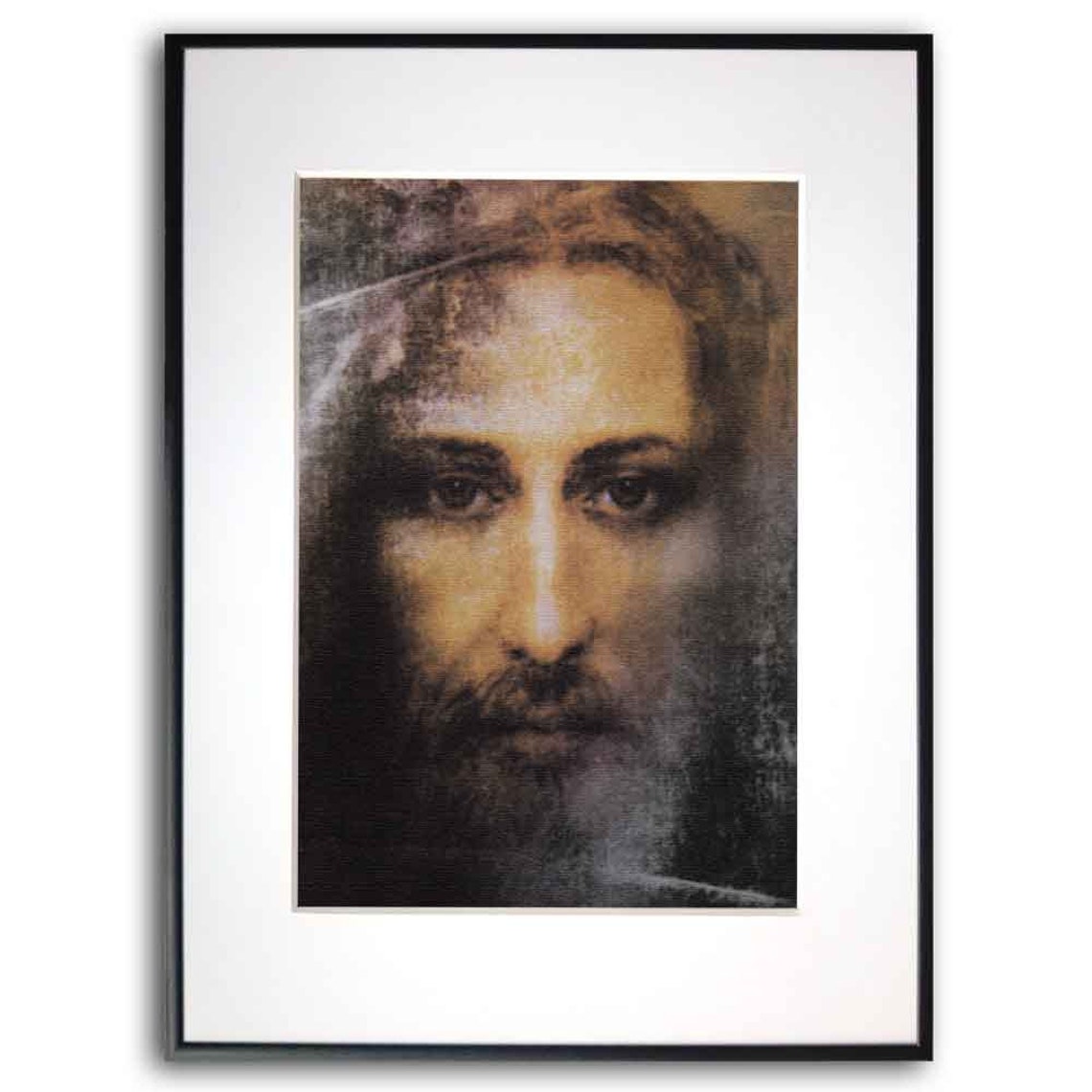 The Shroud of Turin Jesus Christ Face Canvas Print Real Face of Jesus ...