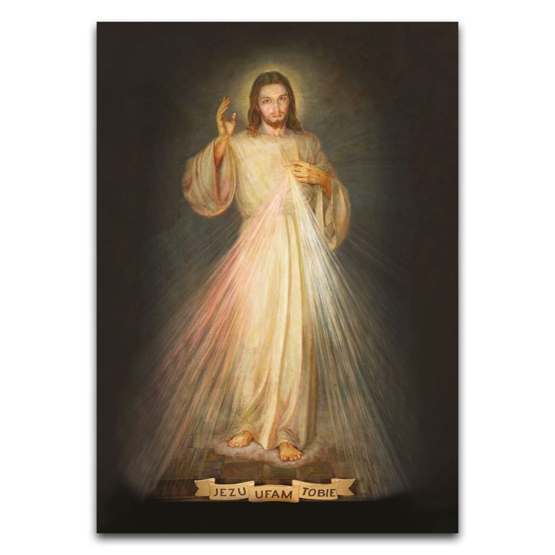Divine Mercy Image, Adolf Hyla Original Jesus I Trust in You Canvas or ...