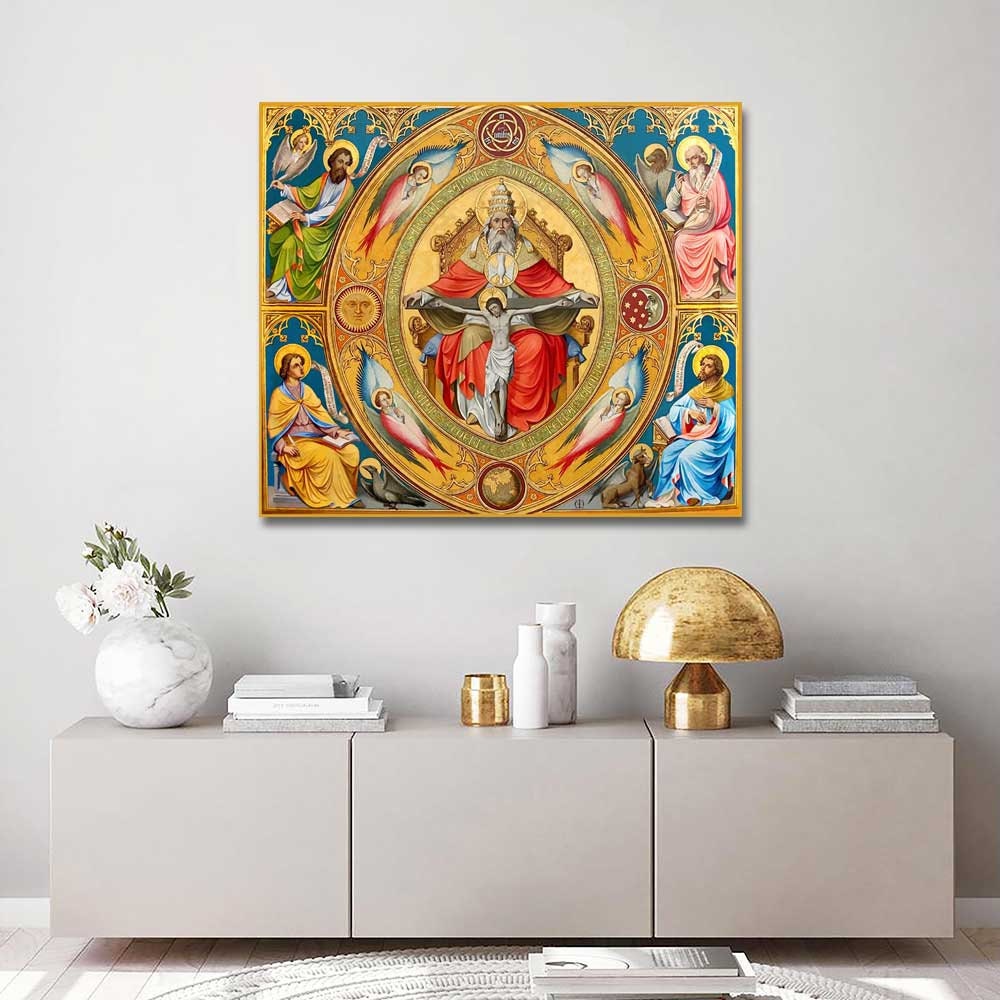 Father Son Holy Spirit - Throne of Grace - Holy Trinity - Canvas ...
