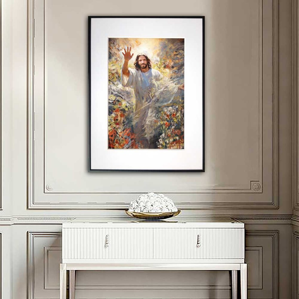 Jesus Christ the Savior the Son of God Jesus Canvas Poster Print Bible ...
