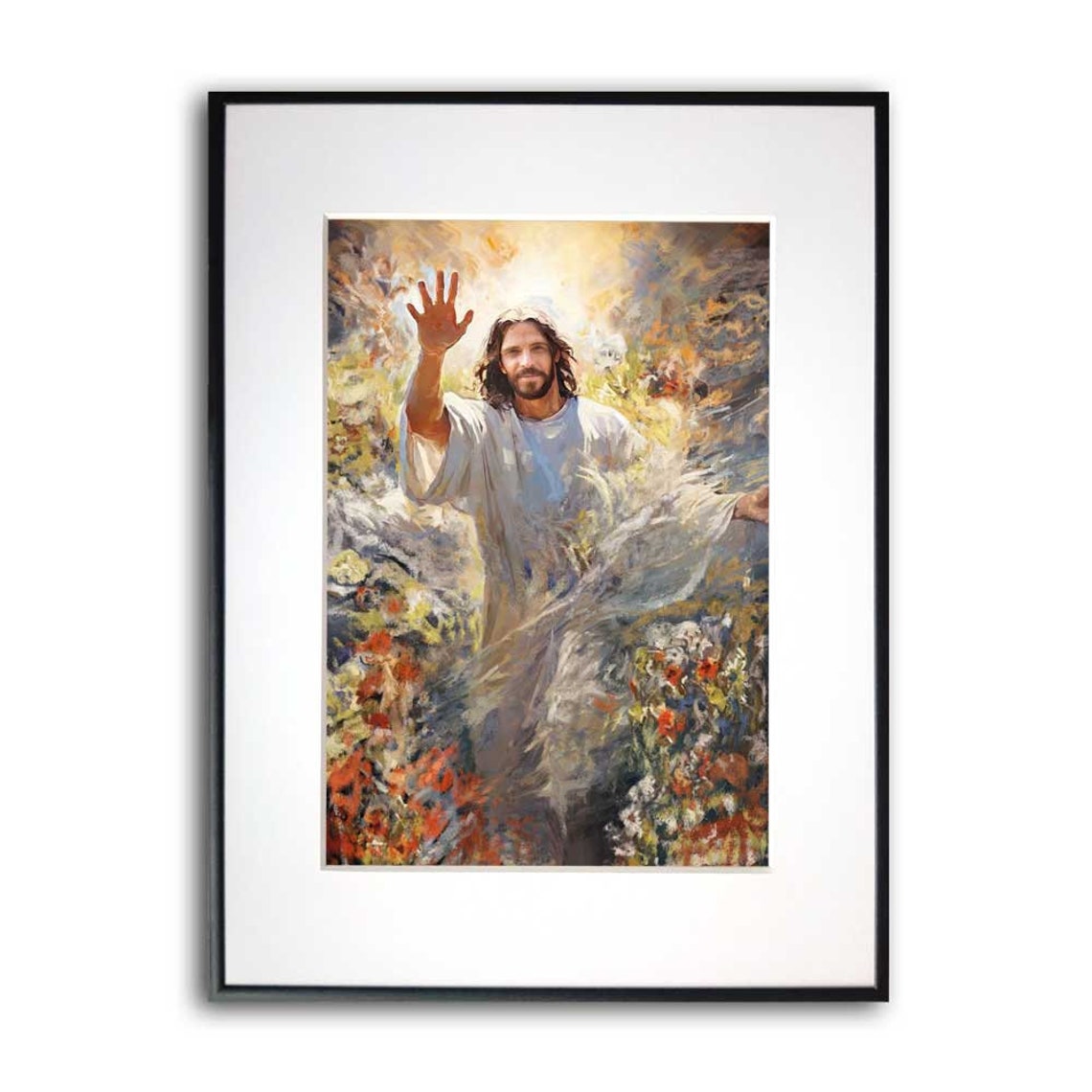 Jesus Christ the Savior the Son of God Jesus Canvas Poster Print Bible ...