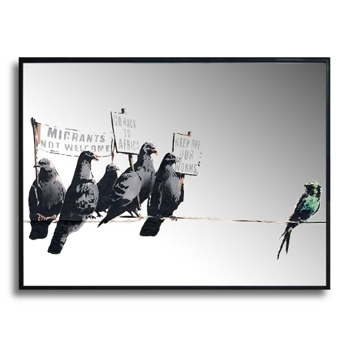 Banksy Art Pigeon Banksy Print, Modern Wall Art, Banksy Art Work ...