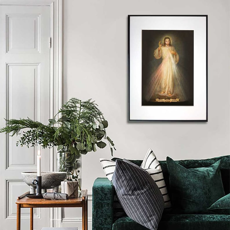 Divine Mercy Image, Adolf Hyla Original Jesus I Trust in You Canvas or ...