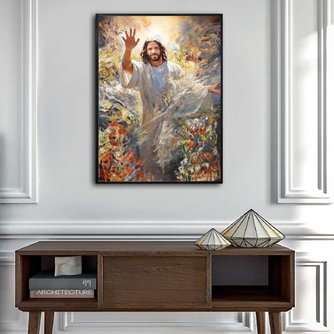 Jesus Christ the Savior the Son of God Jesus Canvas Poster Print Bible ...