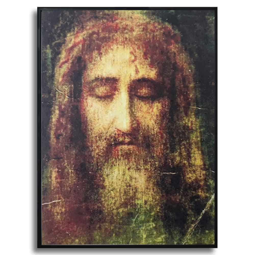 Real Face of Jesus the Shroud of Turin Canvas or Poster Print Religious ...