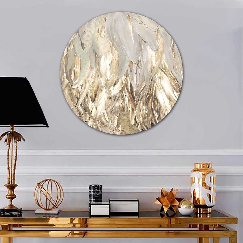 Angel Canvas Print - Round Canvas Print Custom Wall Decor Round Wall ...