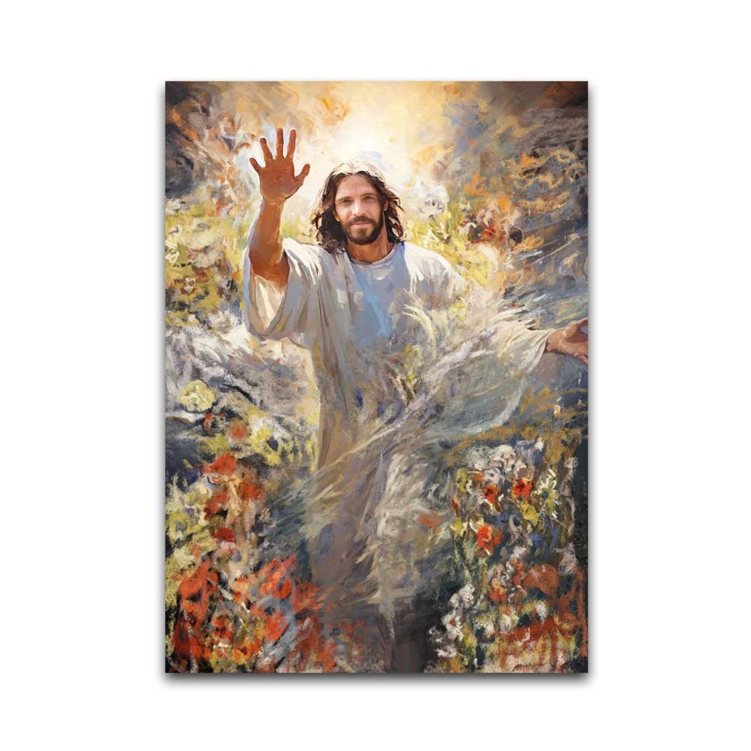 Jesus Christ the Savior - the Son of God Jesus Canvas Poster Print ...