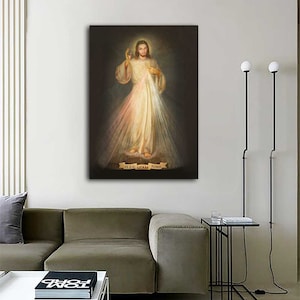Divine Mercy Image, Adolf Hyla Original Jesus I Trust in You Canvas or ...