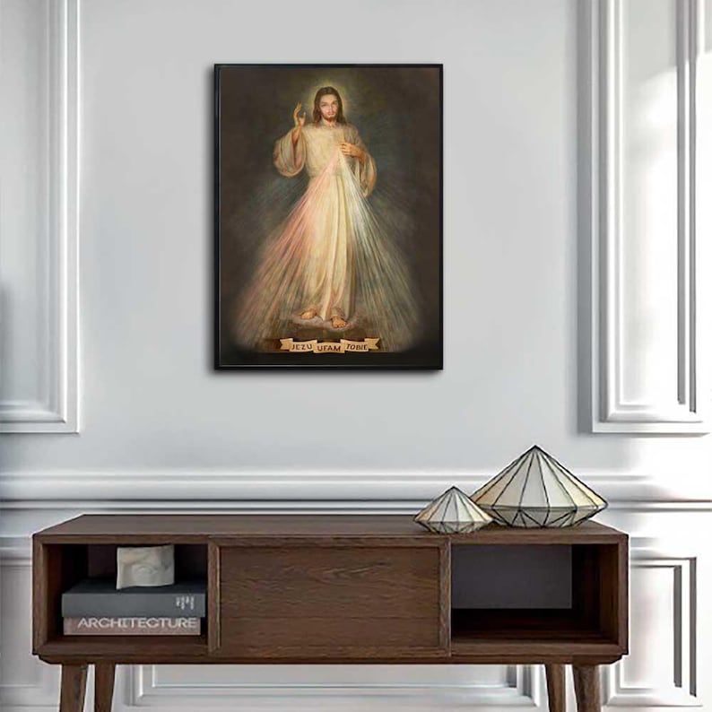 Divine Mercy Image, Adolf Hyla Original Jesus I Trust in You Canvas or ...