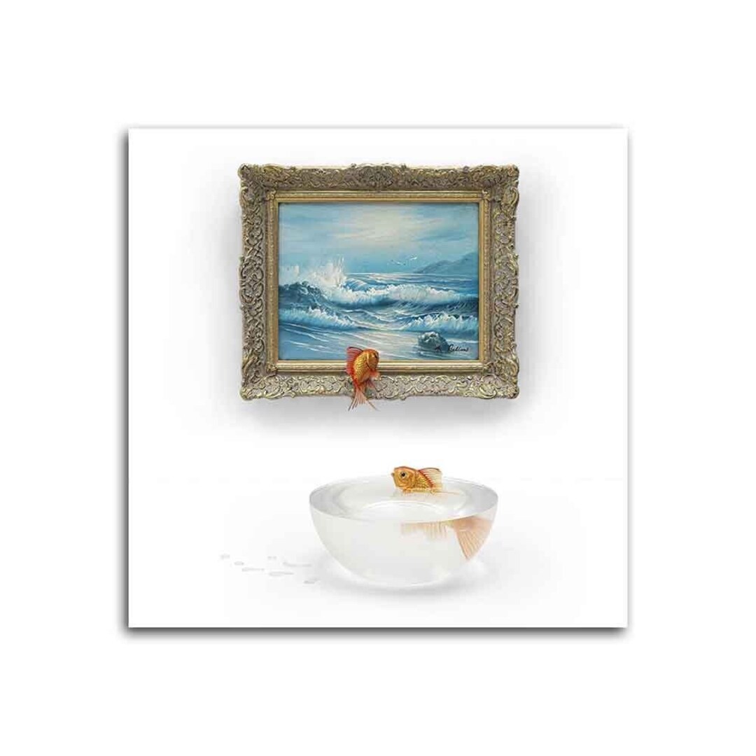 Banksy Goldfish - Banksy Art Home Prints Canvas Wall Art Poster ...