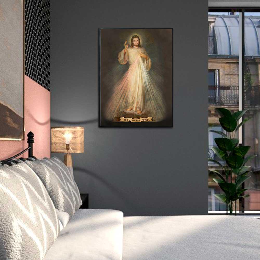 Divine Mercy Image, Adolf Hyla Original Jesus I Trust in You Canvas or ...