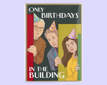 Tv Birthday Card - Etsy