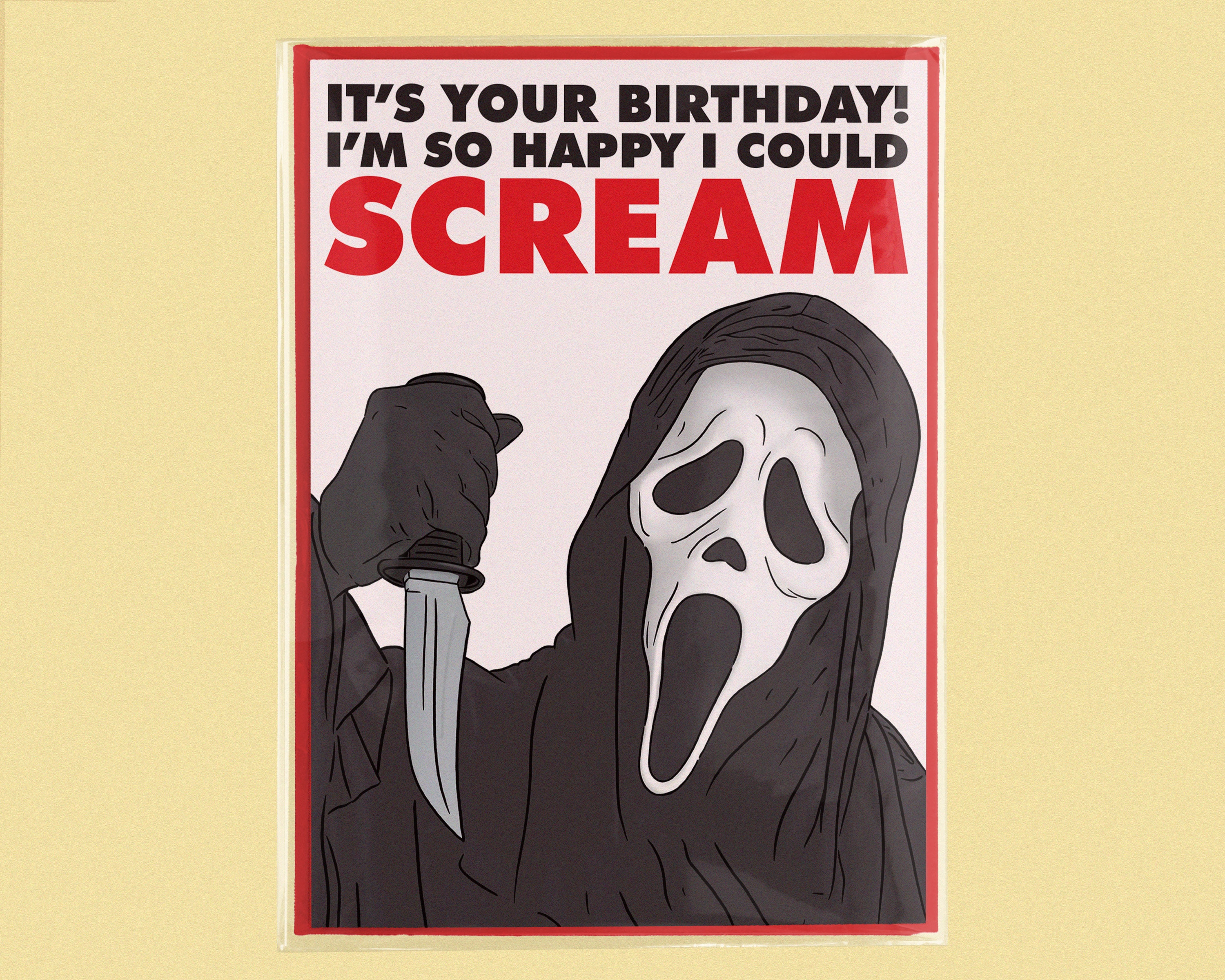 I'm so Happy I Could Scream Scream Ghost Face Horror - Etsy
