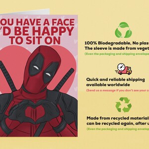 You Have A Face I'd Be Happy to Sit on Deadpool - Etsy