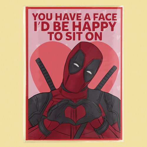 You Have A Face I'd Be Happy to Sit on Deadpool - Etsy