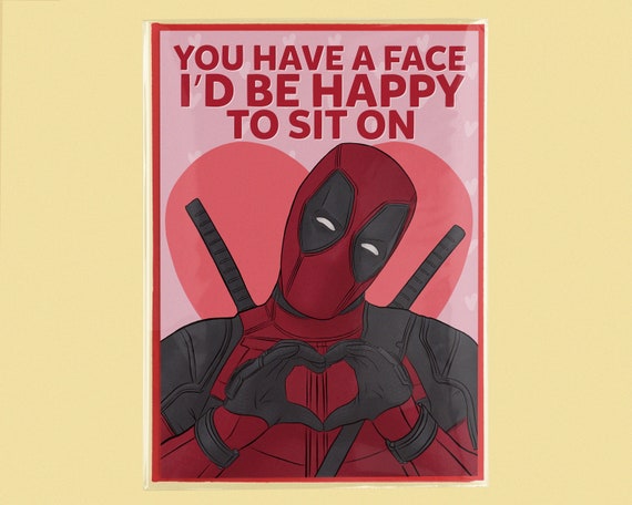 You Have A Face I'd Be Happy to Sit on Deadpool - Etsy