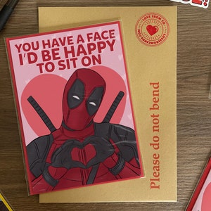 You Have A Face I'd Be Happy to Sit on Deadpool - Etsy