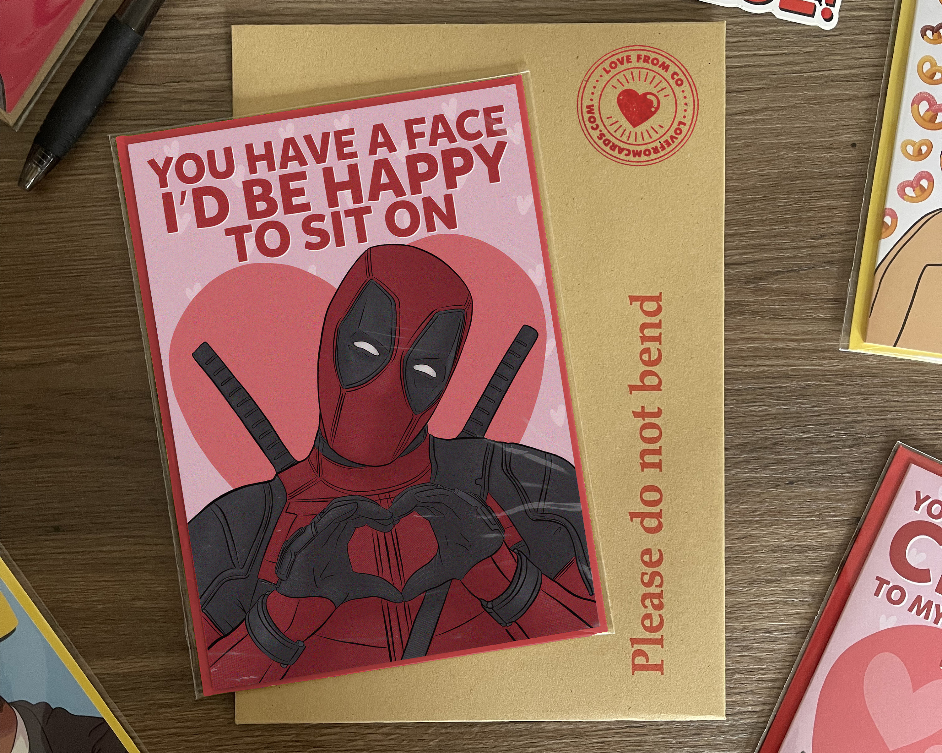 You Have A Face I'd Be Happy to Sit on Deadpool - Etsy