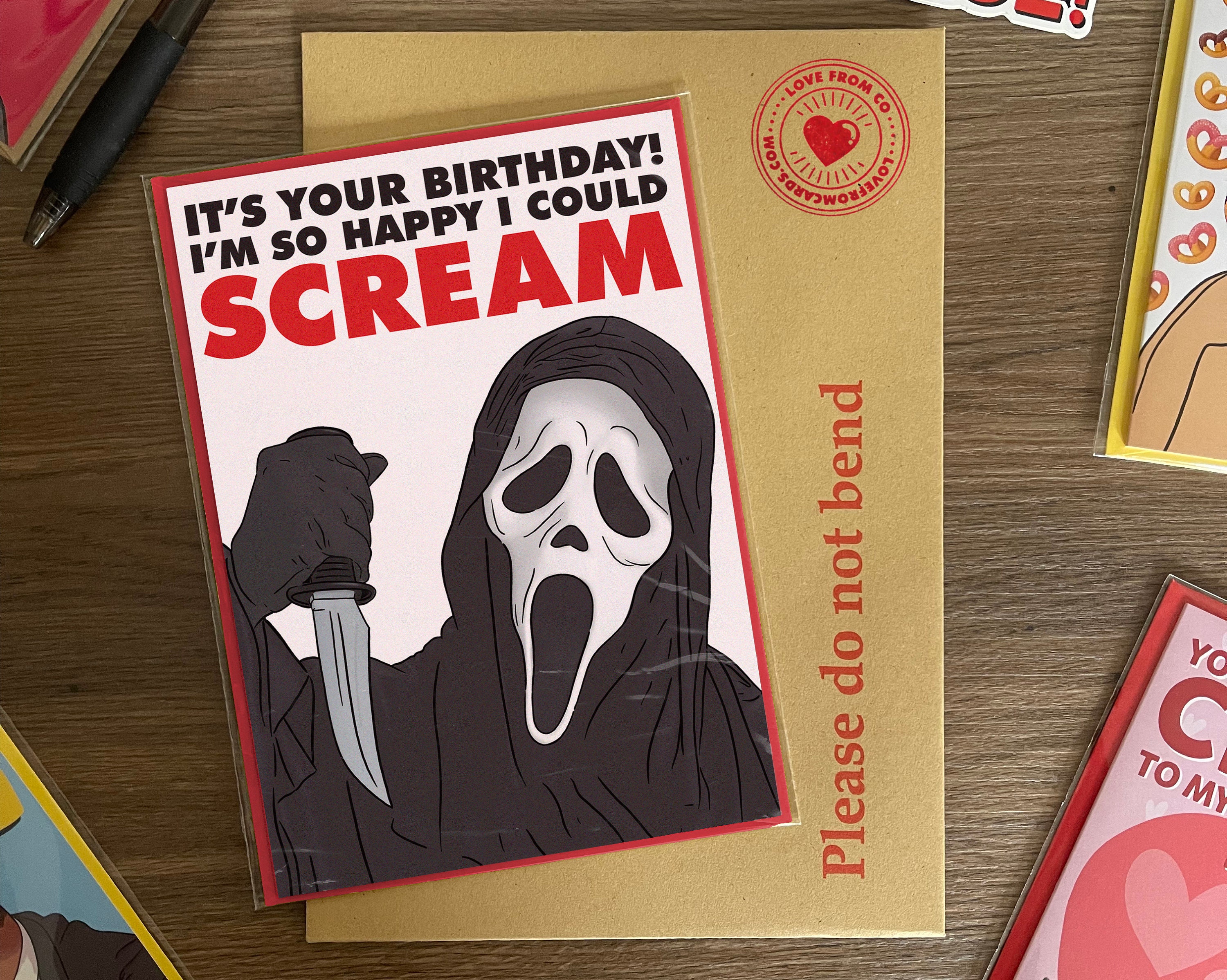 I'm so Happy I Could Scream Scream Ghost Face Horror - Etsy