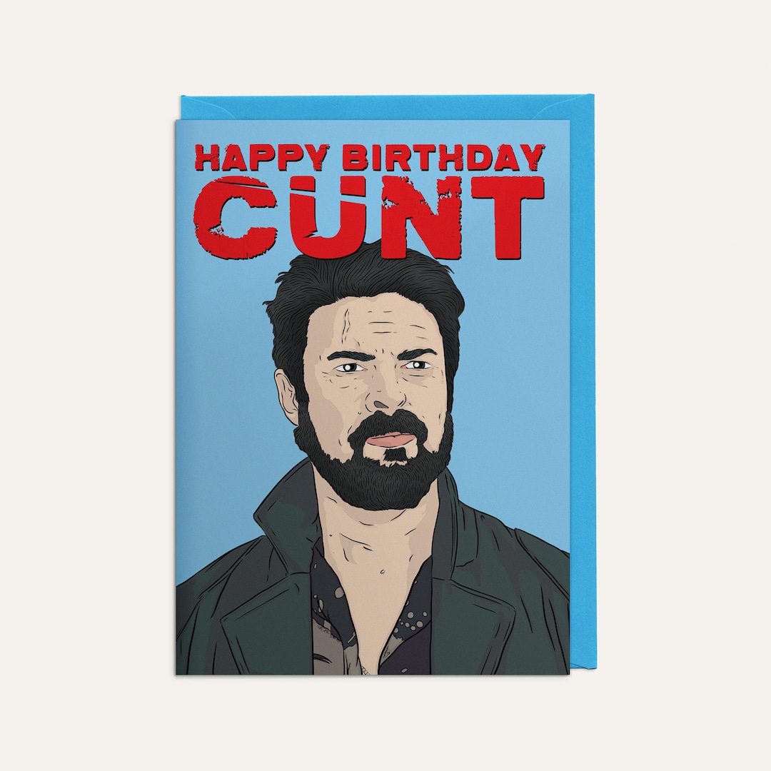 Billy Butcher Birthday Card – Rude Humor, the Boys TV Show - Etsy