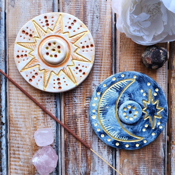 Moon Incense Burner - Etsy