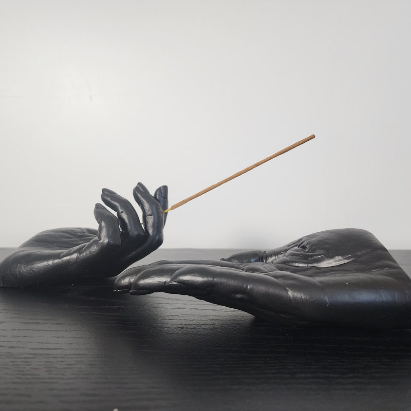 Incense Holder Black Art - Etsy