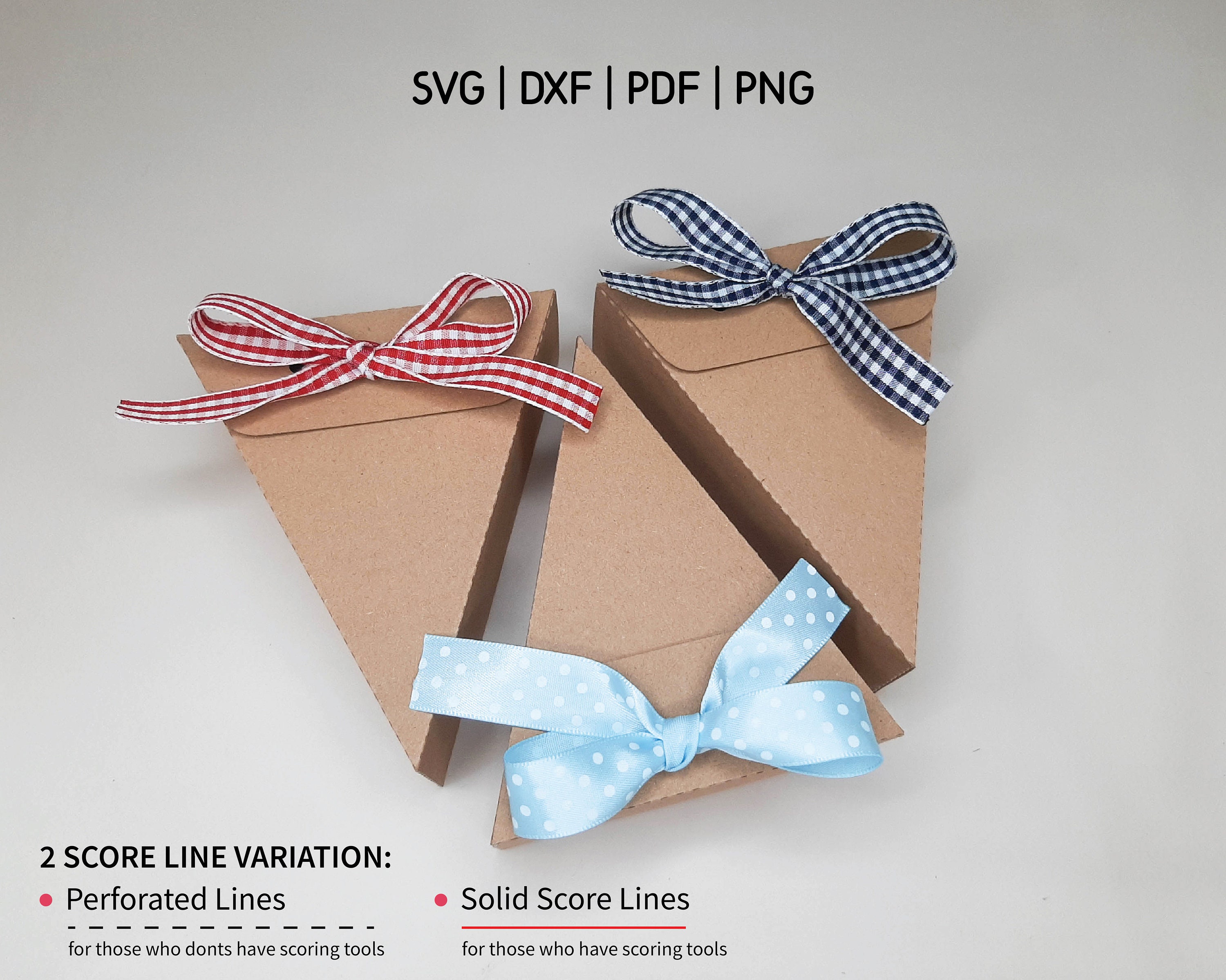 Gift Box Triangle Shape Box, Template Paper Box, DIY Handmade Box, SVG ...