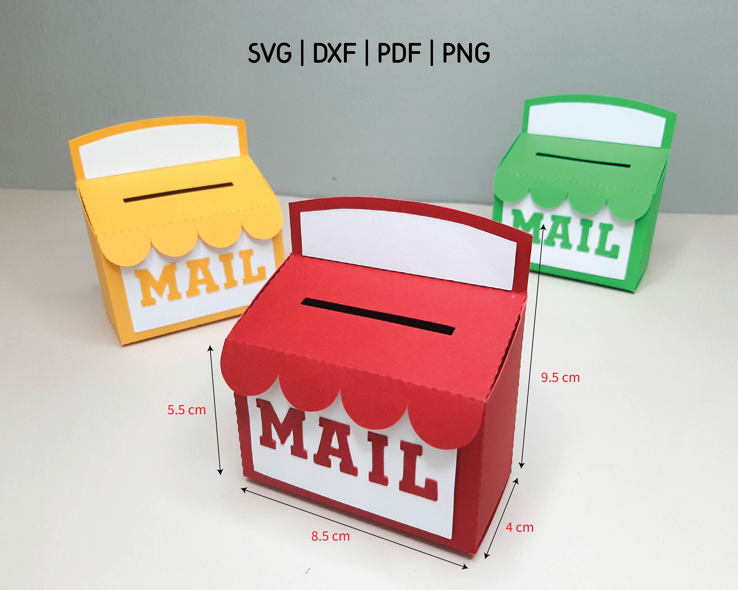 Gift Box Mailbox Template Paper Box, Treat Box, DIY Handmade PDF Box ...