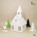 3D Paper House Template, Paper Church, Paper Christmas Village, DIY ...