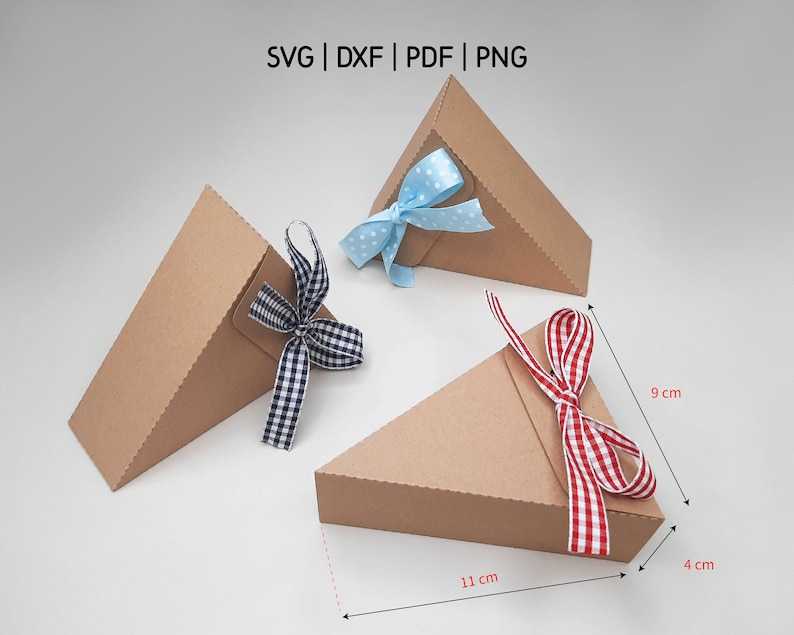 Gift Box Triangle Shape Box, Template Paper Box, DIY Handmade Box, SVG ...