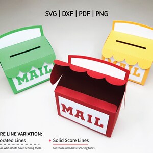 Gift Box Mailbox Template Paper Box, Treat Box, DIY Handmade PDF Box ...