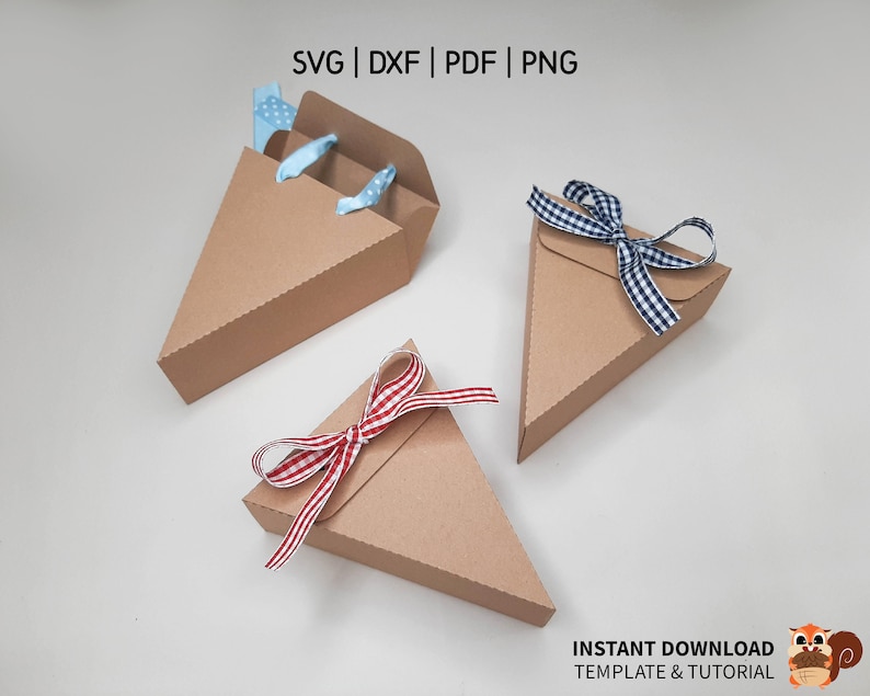 Gift Box Triangle Shape Box, Template Paper Box, DIY Handmade Box, SVG ...