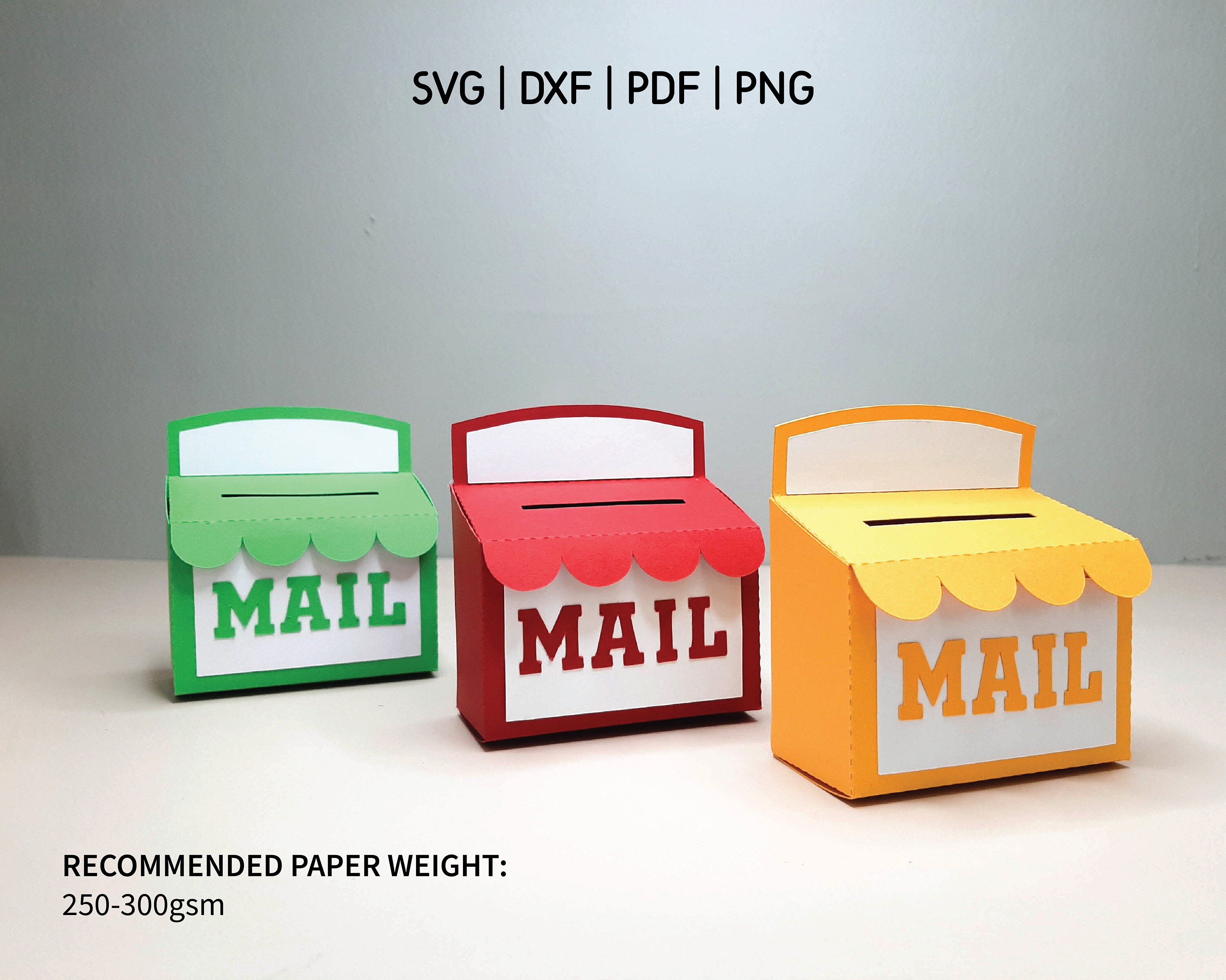 Gift Box Mailbox Template Paper Box, Treat Box, DIY Handmade PDF Box ...