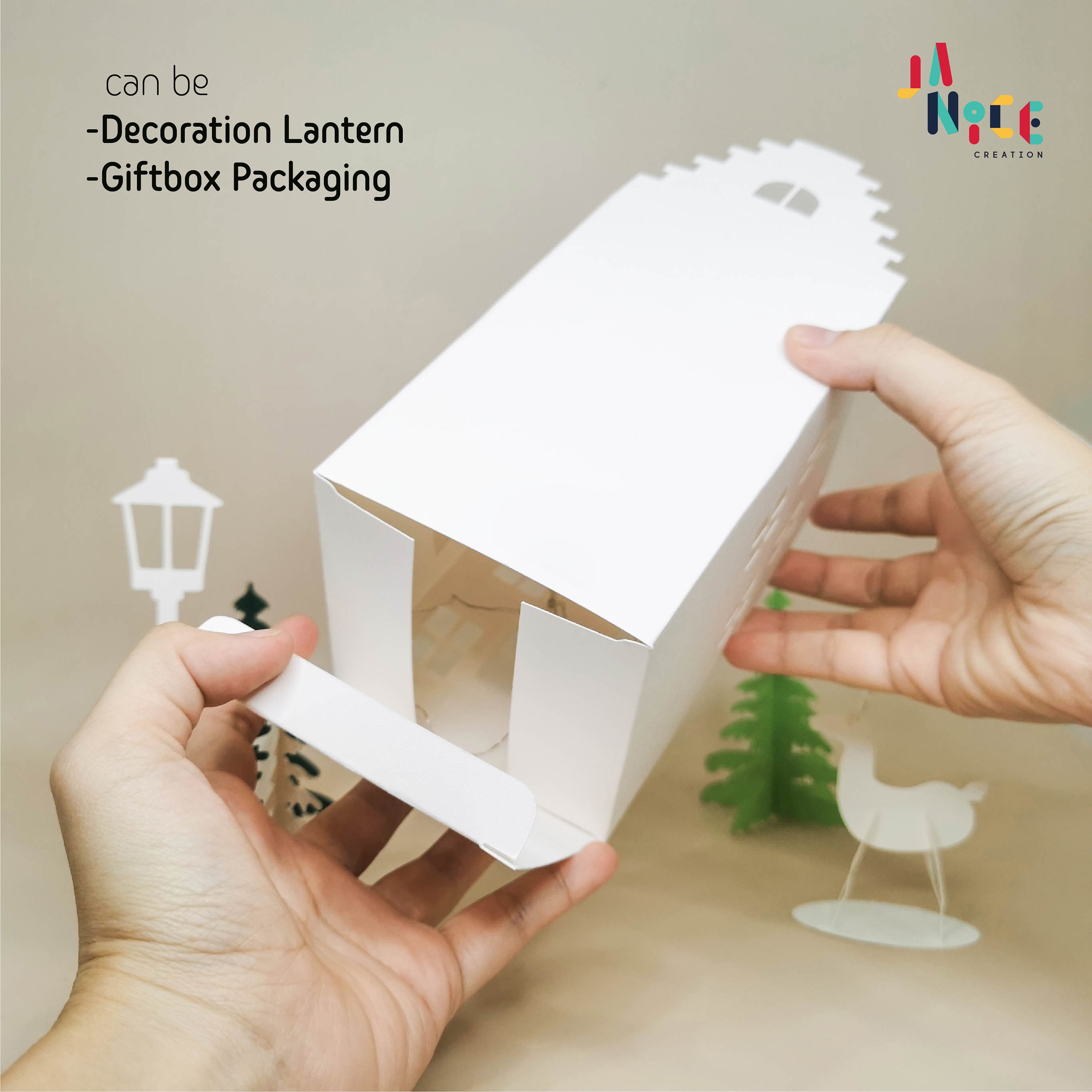 3D Paper House Template, Paper Dutch House, Paper Christmas Village ...
