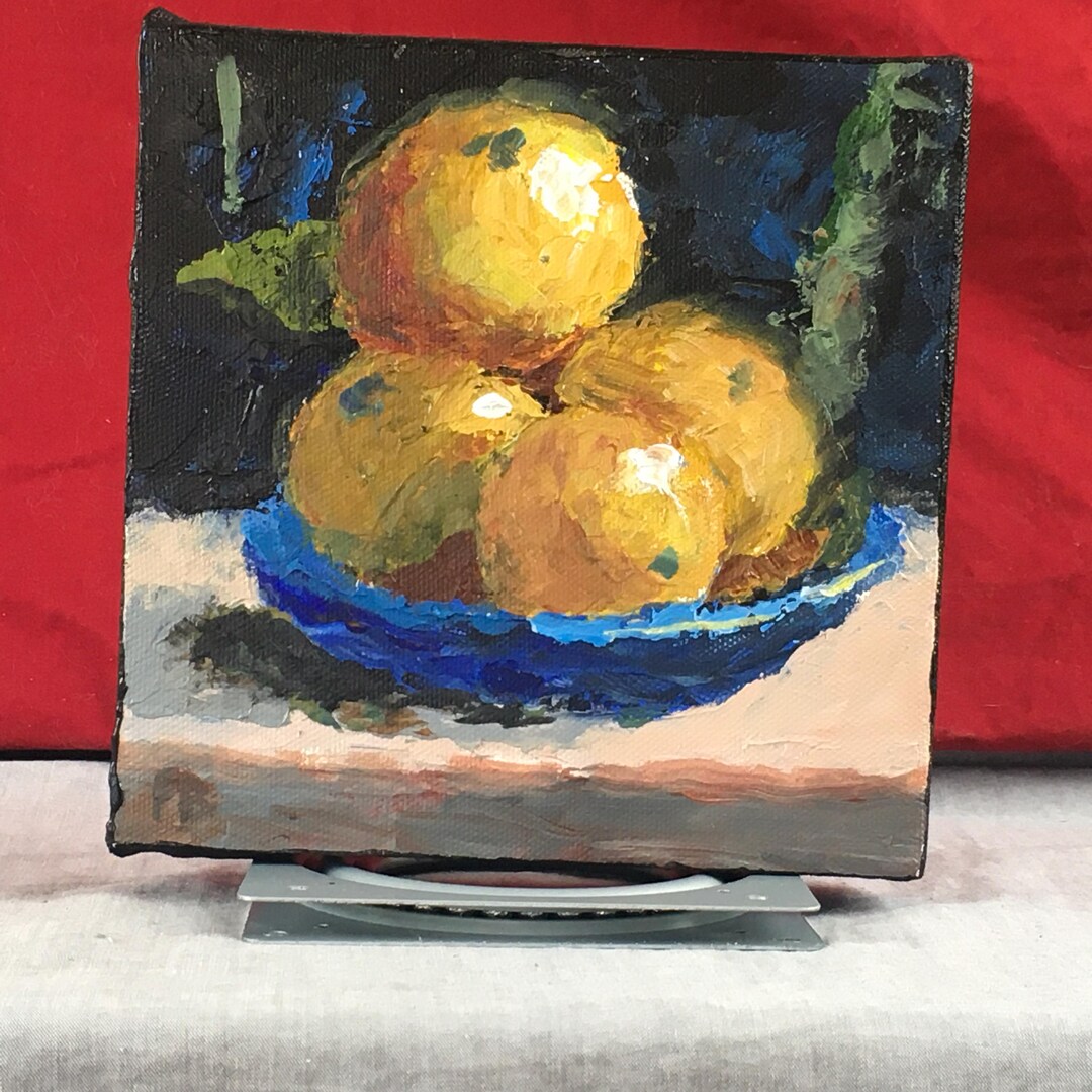 Painting, One of a Kind, Still Life Painting Original, Oranges in A ...