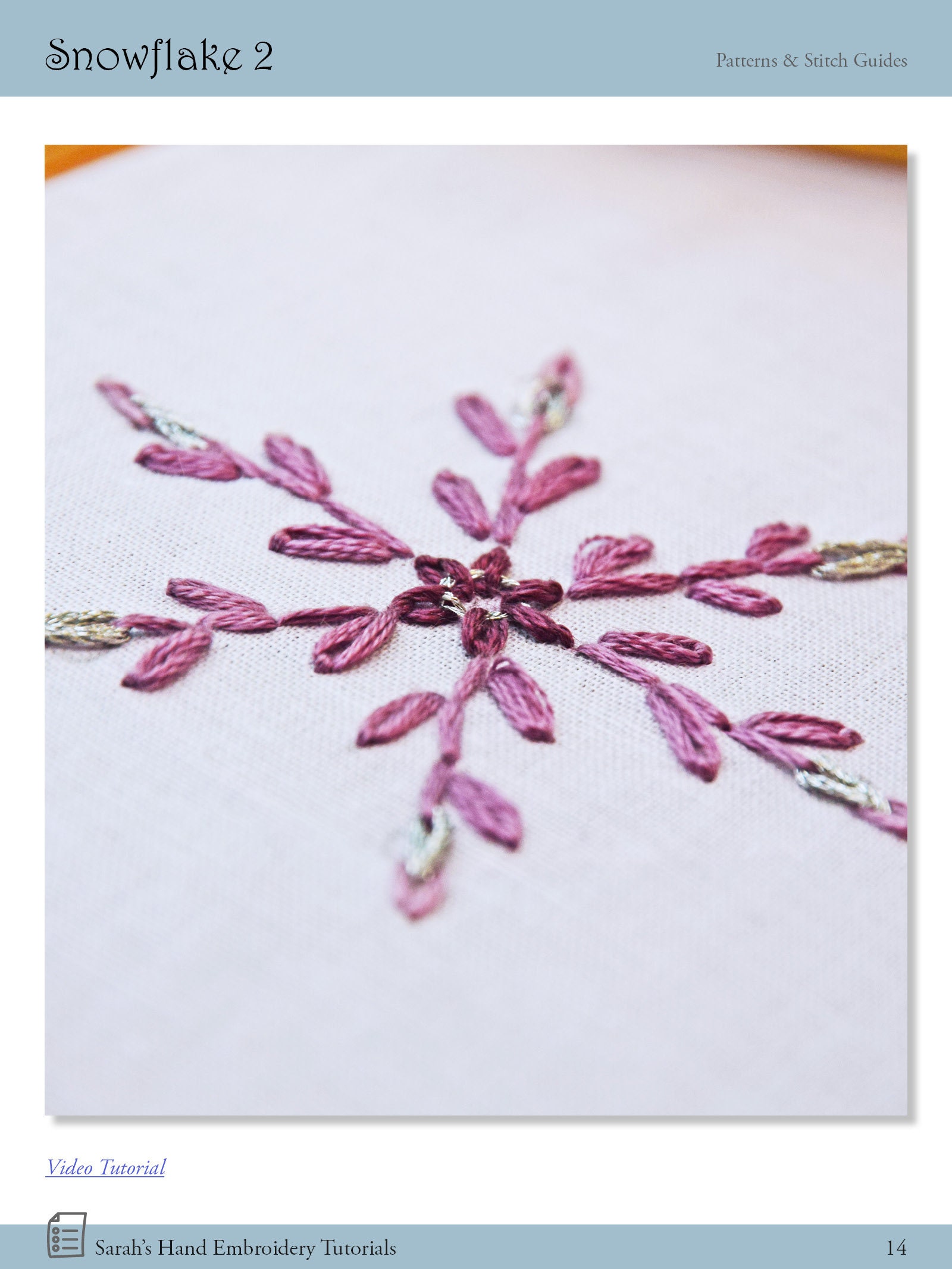 How to Make Snowflakes Using Embroidery Stitches - Etsy