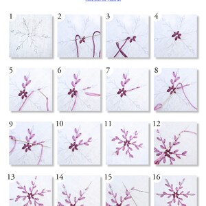 How to Make Snowflakes Using Embroidery Stitches - Etsy