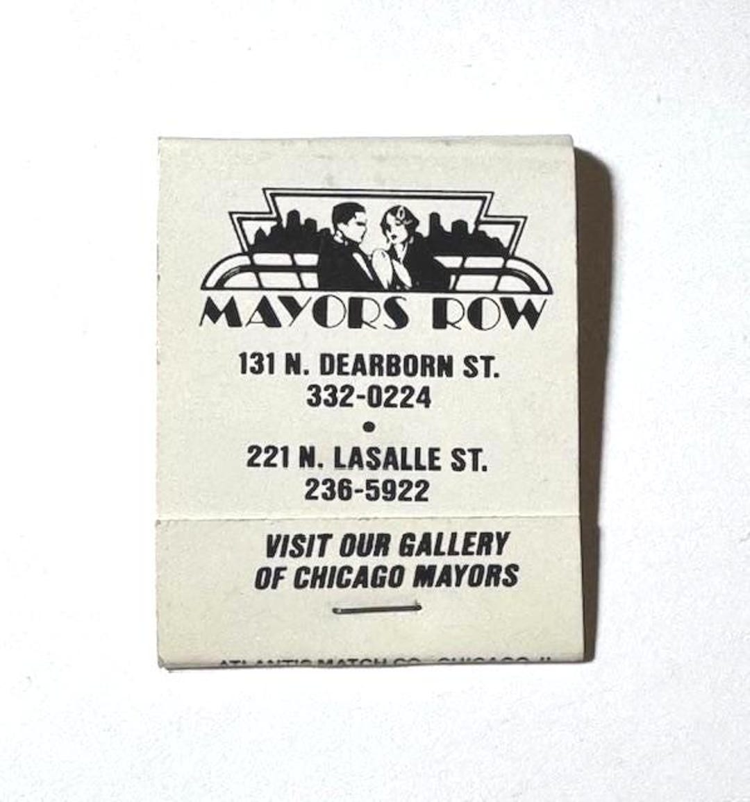 Matchbook - Mayors Row - Chicago - Set of 2 - MINT - Etsy