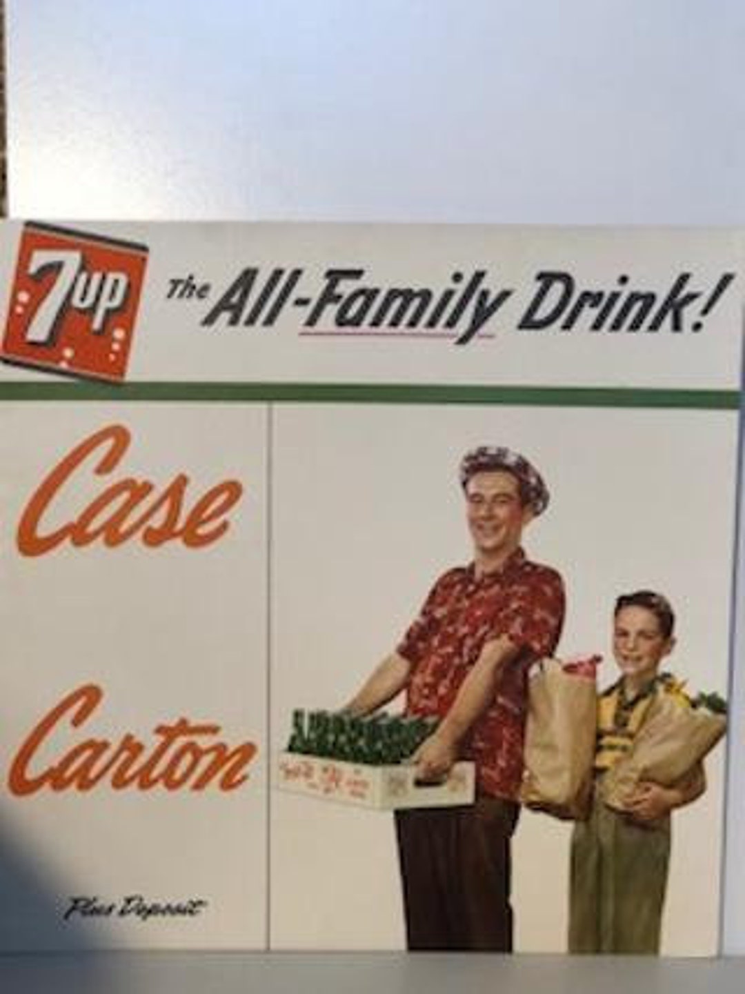 1950's - 7 UP Poster - the All Family Drink - Vintage - Etsy