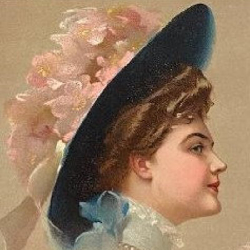 Victorian Lady Print - Etsy