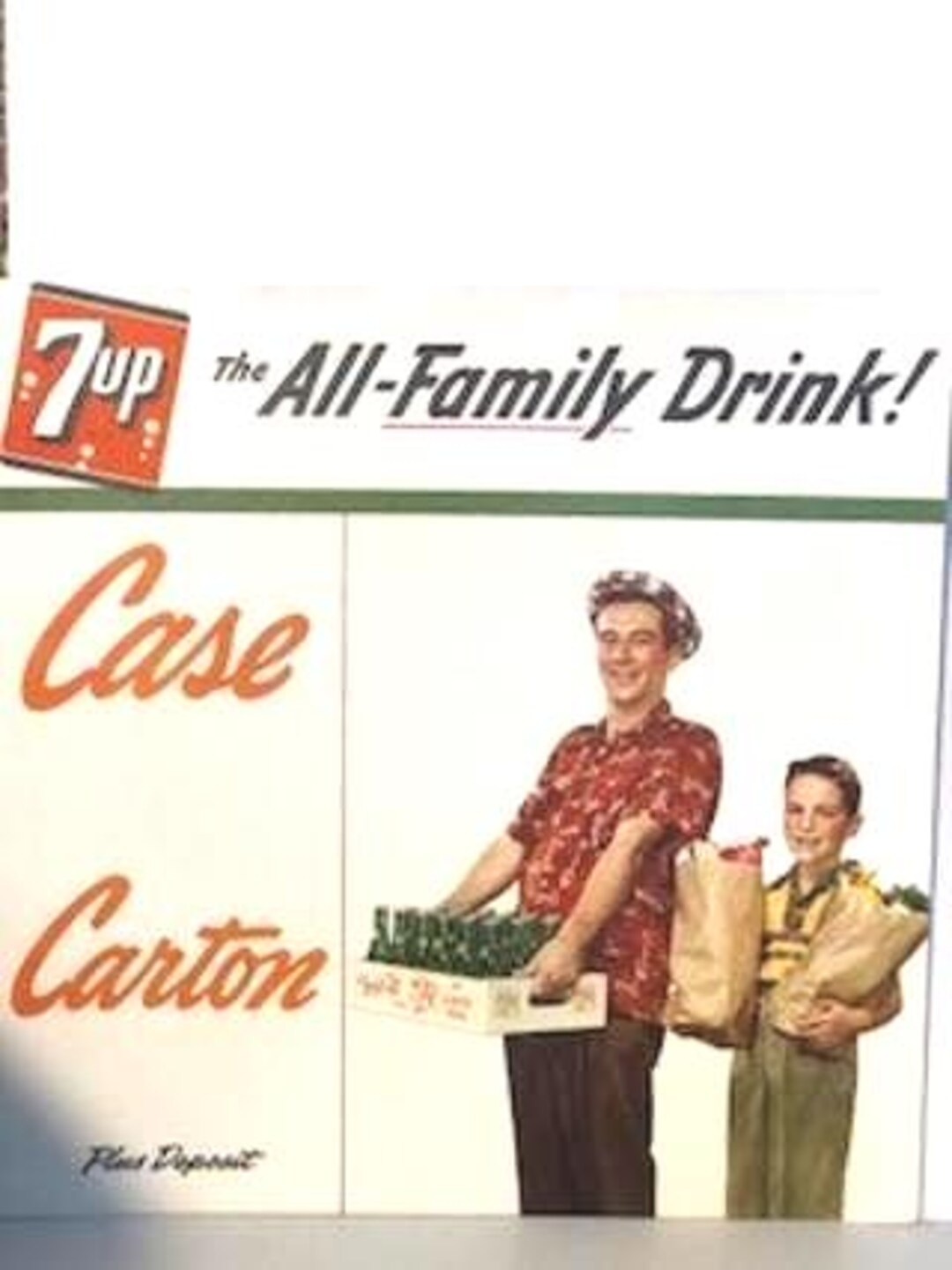 1950's - 7 UP Poster - the All Family Drink - Vintage - Etsy