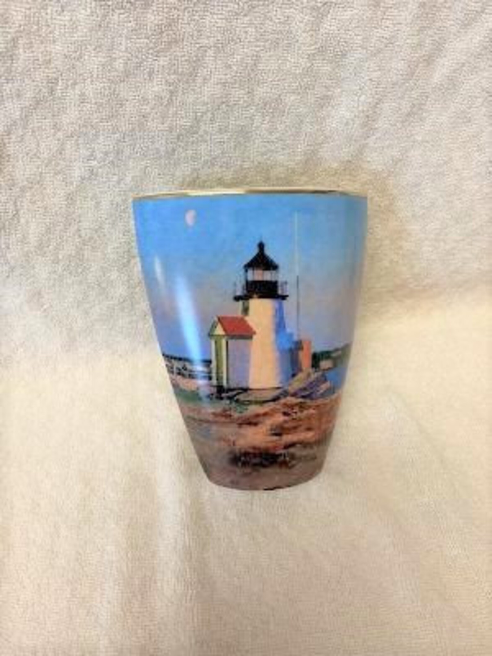 Goebel Lighthouse Vase - Thomas R. Dunlay "brant Point Light" NIB/COA - Etsy