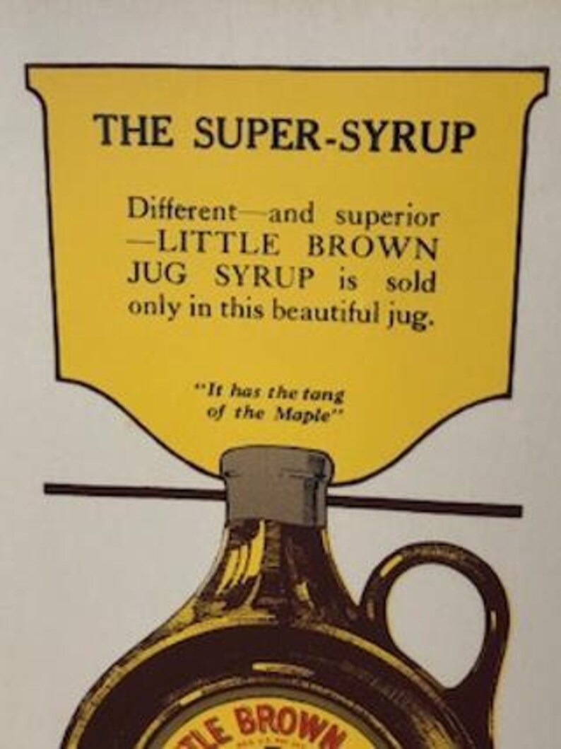 1940's Little Brown Jug Syrup Ad - Etsy