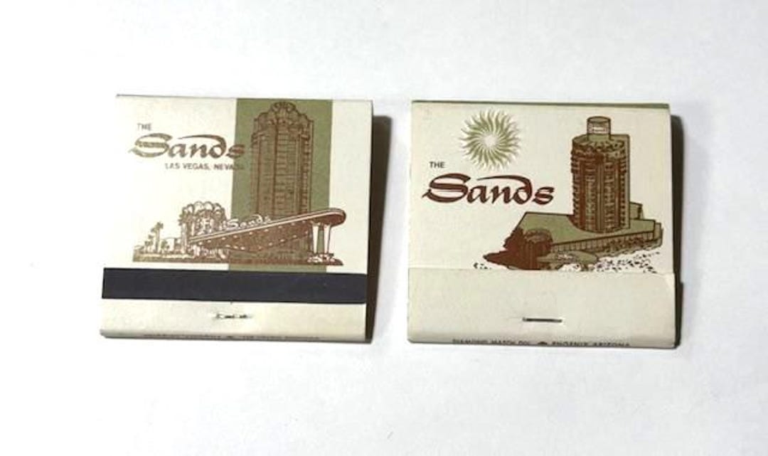 Matchbooks - the Sands Las Vegas - Set of 2 - MINT Condition - Etsy