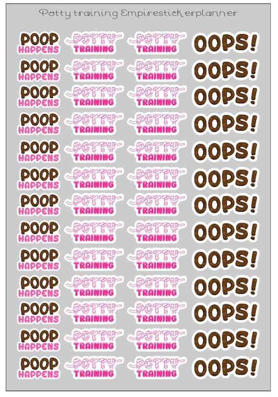 potty training stickers counting stickers boy or girl stickers Stickers ...