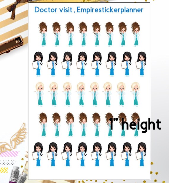 Doctor Visit Stickers Planning a Doctor Visit Planner | Etsy